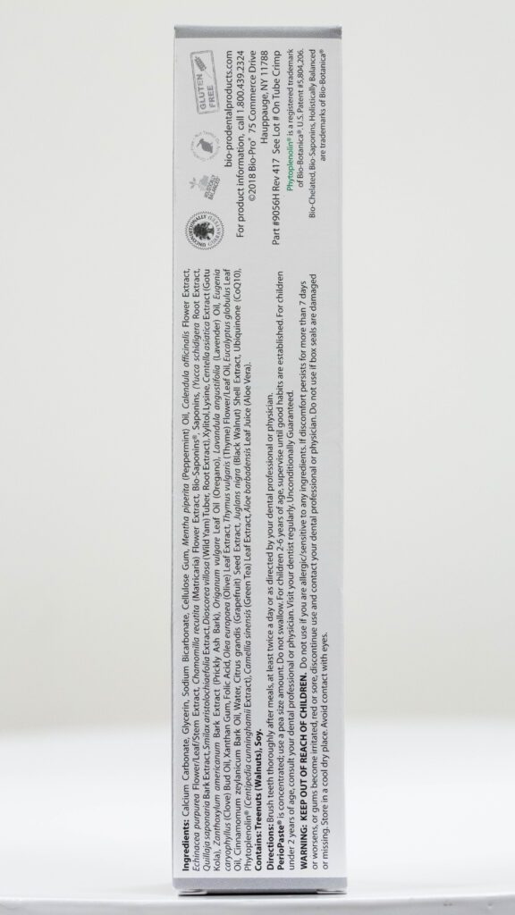 PerioPaste Natural Toothpaste, Fluoride-free, Preservative-free toothpaste